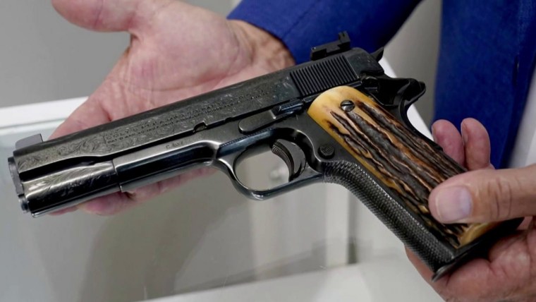 Al Capone’s Colt .45 caliber pistol ‘Sweetheart’ goes up for auction