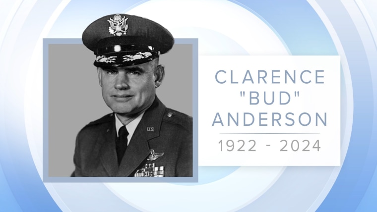 Clarence ‘Bud’ Anderson, last WWII triple ace pilot, dies at 102