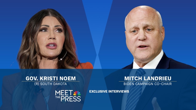 June 23 — Biden Campaign Co-Chair Mitch Landrieu and Gov. Kristi Noem