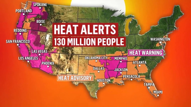 100 million under heat alerts for Fourth of July weekend