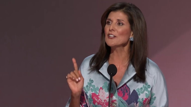 Nikki Haley gives Donald Trump 'strong endorsement' at RNC