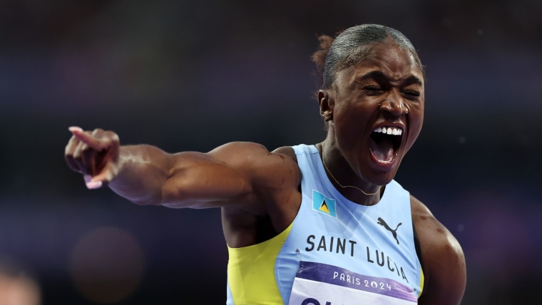 Julien Alfred wins 100m gold, shocks Sha'Carri Richardson at Paris Olympics