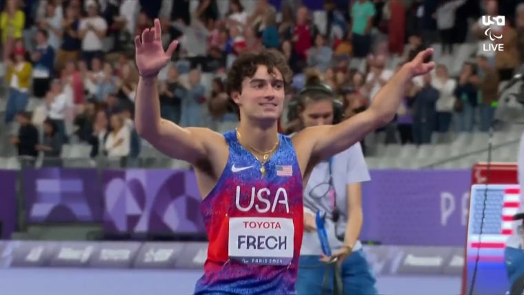 Team USA Paralympian Ezra Frech wins gold in high jump