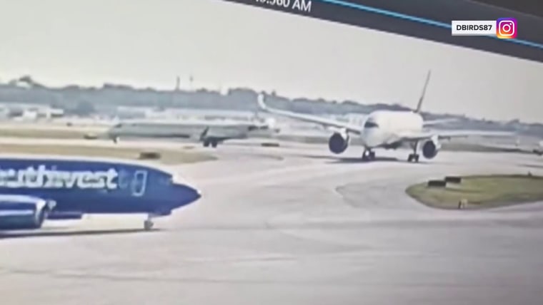 Video shows the moment two Delta planes collide at Atlanta airport