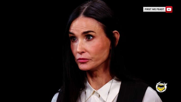 Demi Moore Revives Her Iconic '90s Bangs: 'Then and Now'