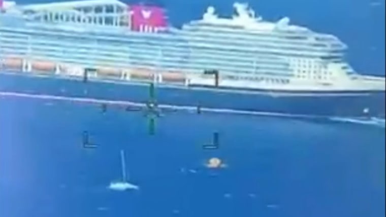 Video shows Disney cruise ship rescuing sailors lost at sea