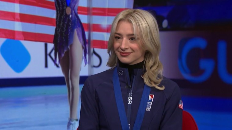 Amber Glenn describes making history for U.S. women’s figure skating