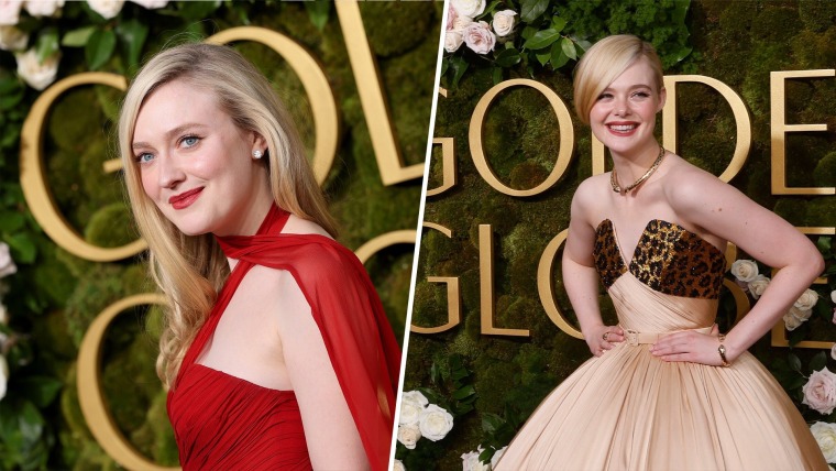Sisters Dakota And Elle Fanning Bring Grandma To Golden Globes