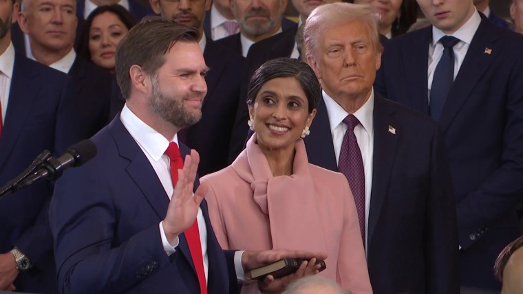 WATCH: JD Vance is sworn in as vice president