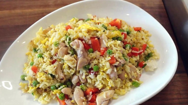 Get Jet Tila's recipe for egg fried rice with chicken!