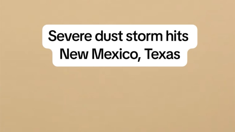 Dust storm tears across Texas, New Mexico