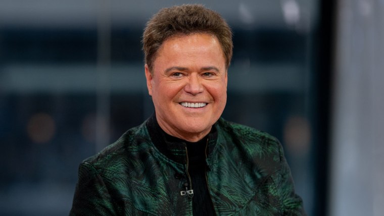 Donny Osmond Duets With His Grandson in Las Vegas Show