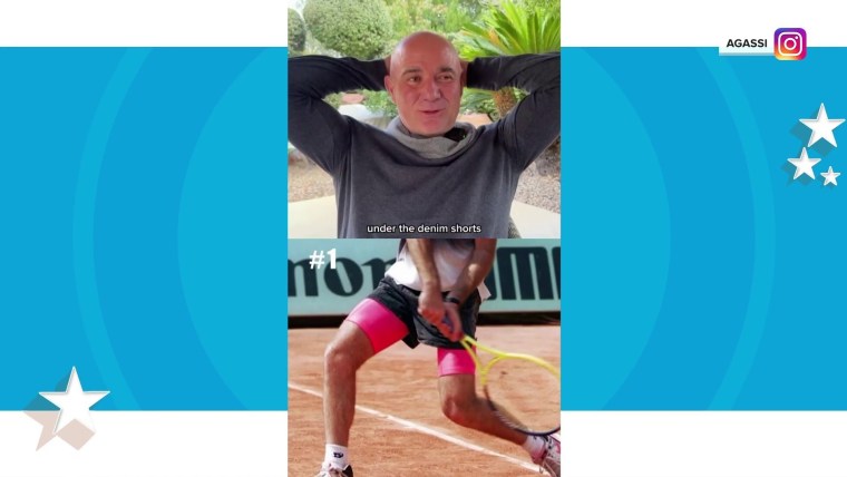 Tennis great Andre Agassi look back on his 3 favorite court looks