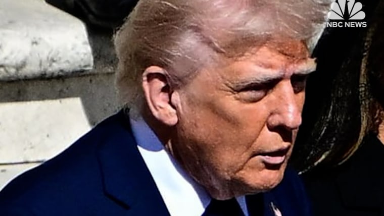President Trump arrives at Pope Francis' funeral