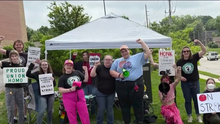 More than 2,000 Starbucks baristas go on strike to protest new dress code