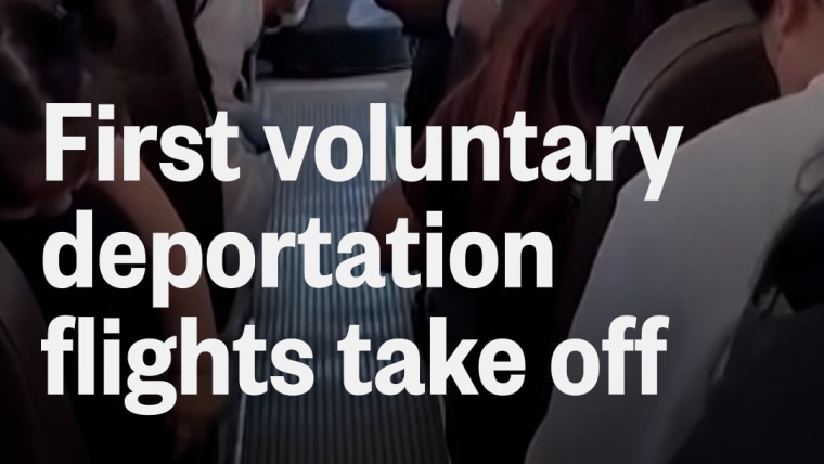 First voluntary deportation flights take off