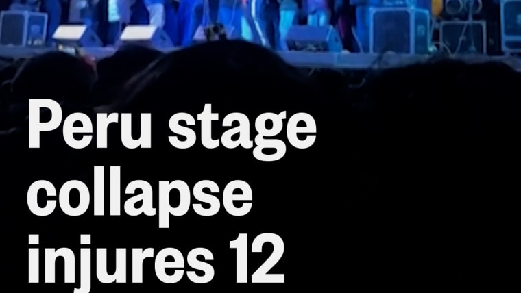 Stage collapse at Peru school celebration injures 12