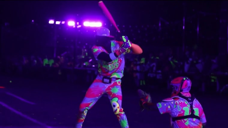 Cosmic Baseball League turns sport into glow-in-the-dark family fun