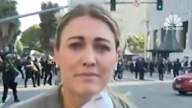 Australian journalist was struck by police with a rubber bullet