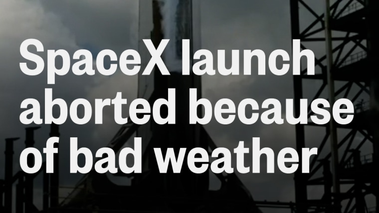 spacex launch aborted today