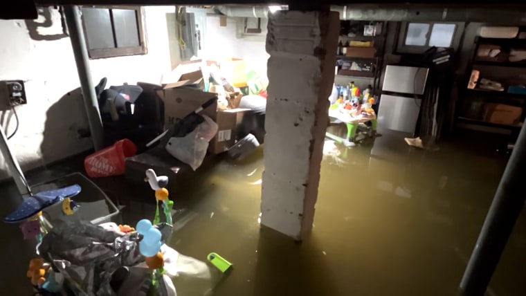 Streets flood as heavy rain hits New Jersey, New York City