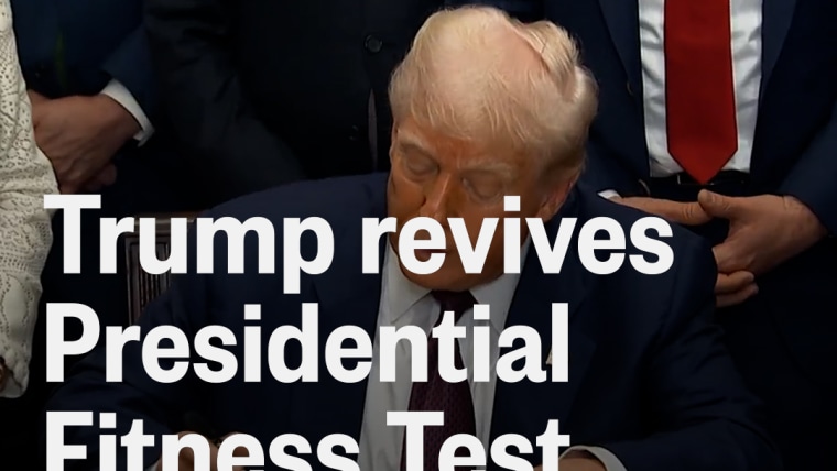 Trump signs order to revive Presidential Fitness Test