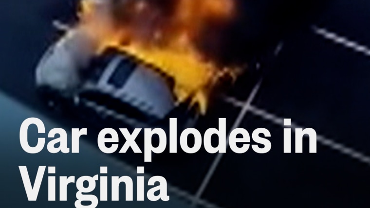 Car explodes in Virginia