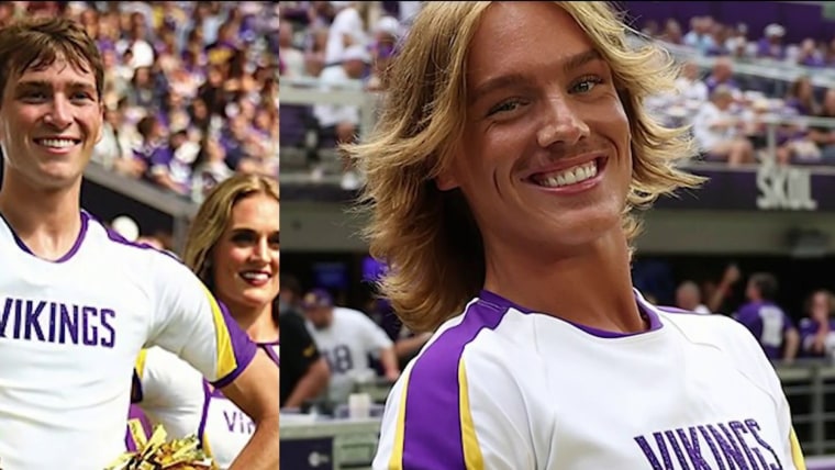 Minnesota Vikings rally behind two new male cheerleaders after online backlash