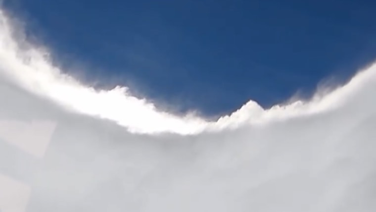 hurricane from ground