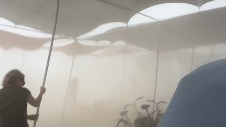 Severe dust storm strikes Burning Man Festival