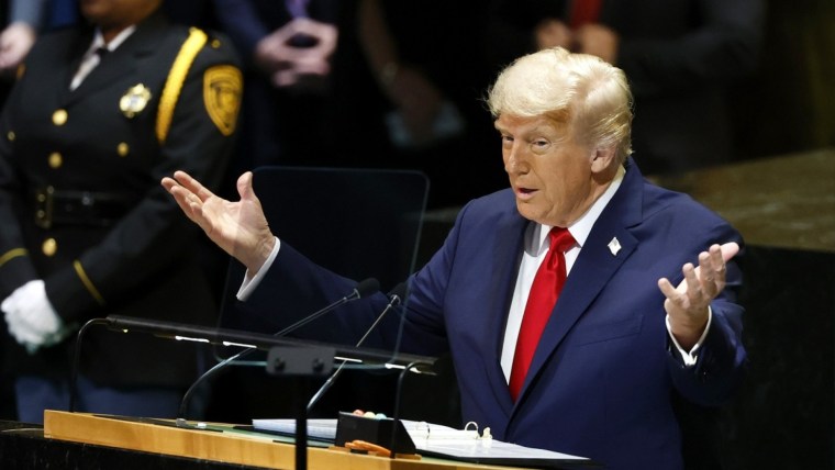 Trump's teleprompter malfunctions during United Nations speech