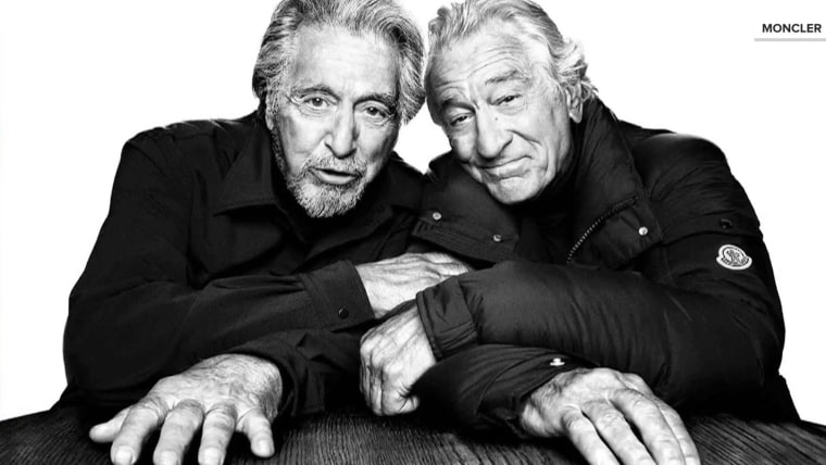 Robert De Niro, Al Pacino Reunite in New Moncler Fashion Ad