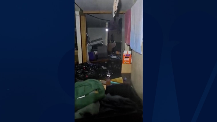 A man took videos as his home floated away with him inside in Alaska's storms