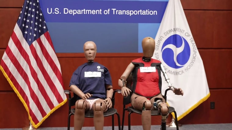 Transportation Department Unveils 1st Female Crash Test Dummy