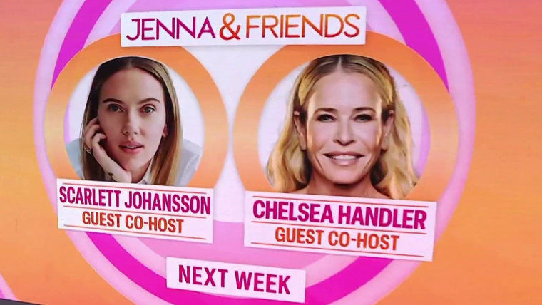 Scarlett Johansson, Chelsea Handler to Guest Co-Host With Jenna