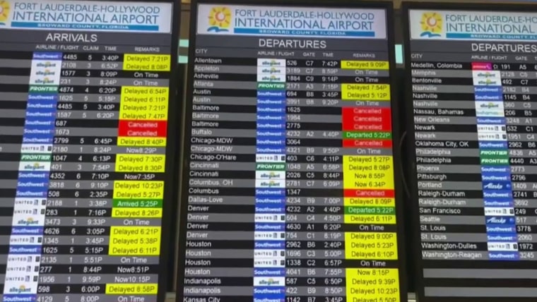 Winter weather triggers widespread travel disruptions during holiday week