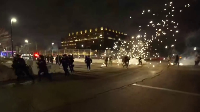 Federal agents use pepper balls against protesters in Minnesota