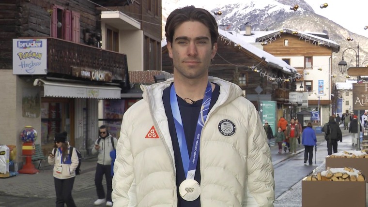 US Skier Alex Hall Talks Silver Medal Win in Men’s Slopestyle