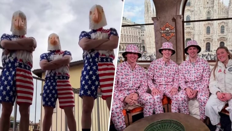 Olympian Haley Winn's Brothers Show Support With Patriotic Outfits