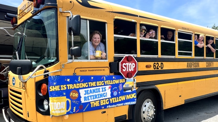 School Bus Driver Celebrates Retirement With Sunday Mug Shot