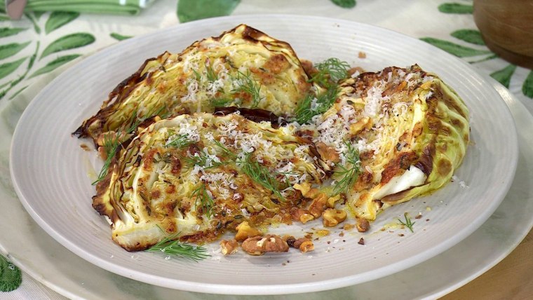 Caesar Salad and Roast Cabbage with Walnuts: Get the Recipes!