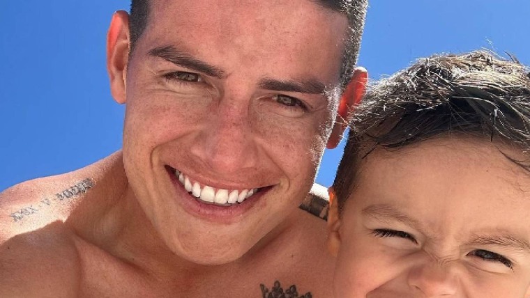 James Rodríguez comparte amorosa felicitación a su hijo Samuel