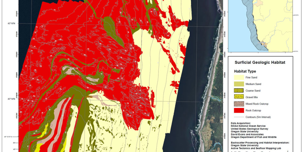 Oregon Coast Sea Chart