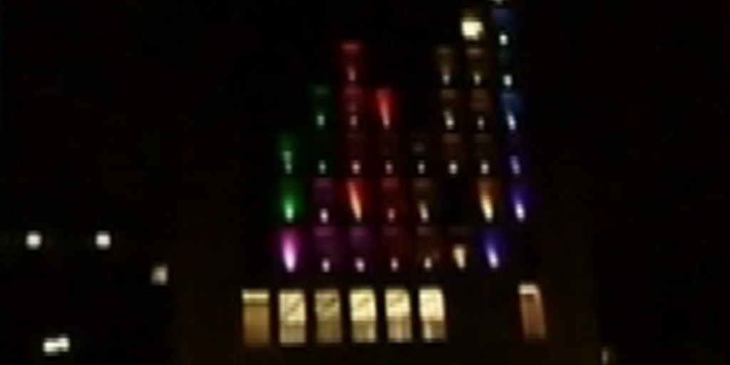 Tetris Building Lights