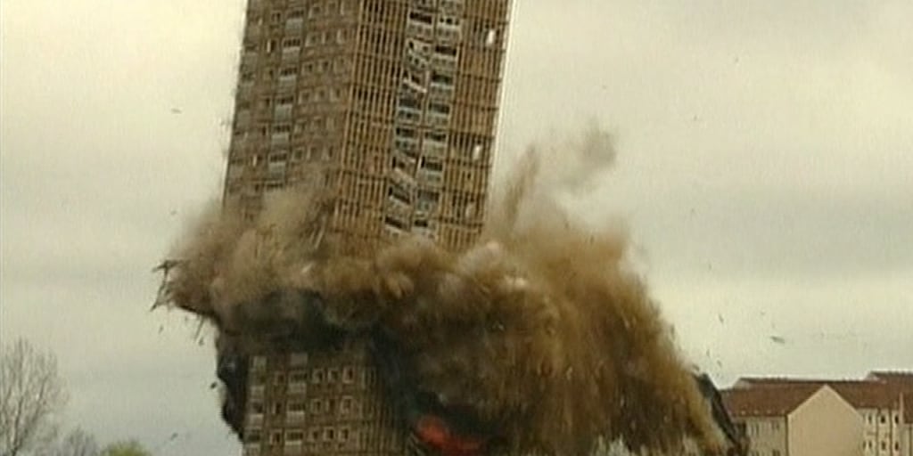 controlled explosion building