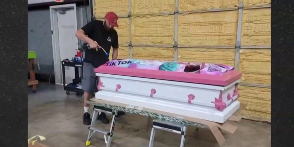 funny custom caskets