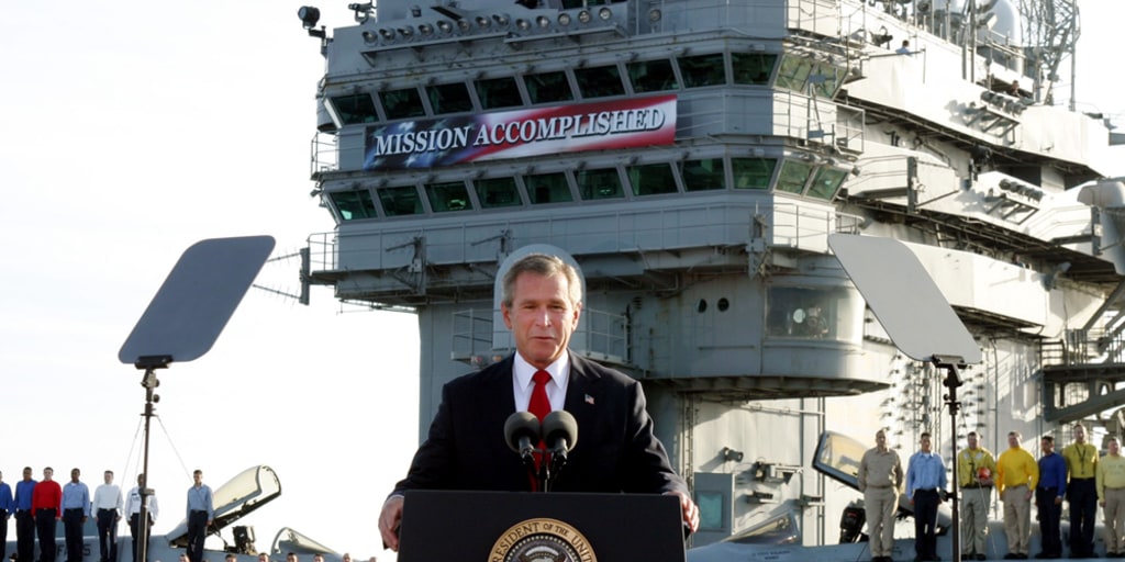 Mission Accomplished Sign