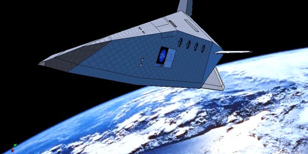 silver space shuttle