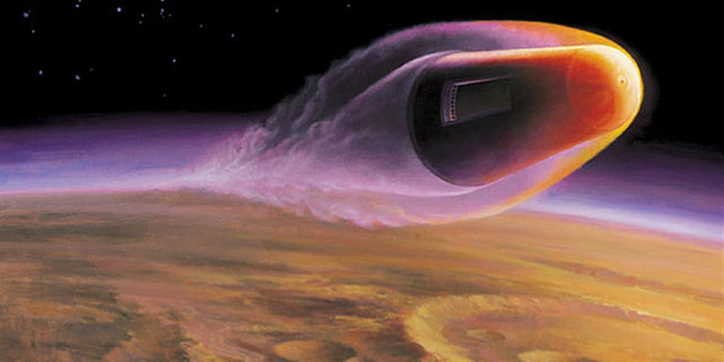 Spacecraft Entering Atmosphere
