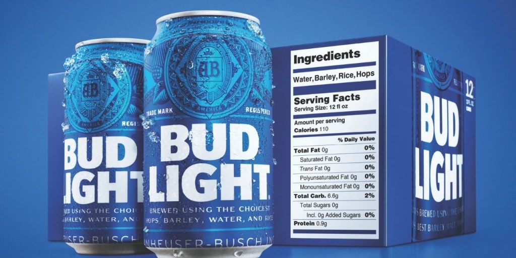 Natural Light Beer Label